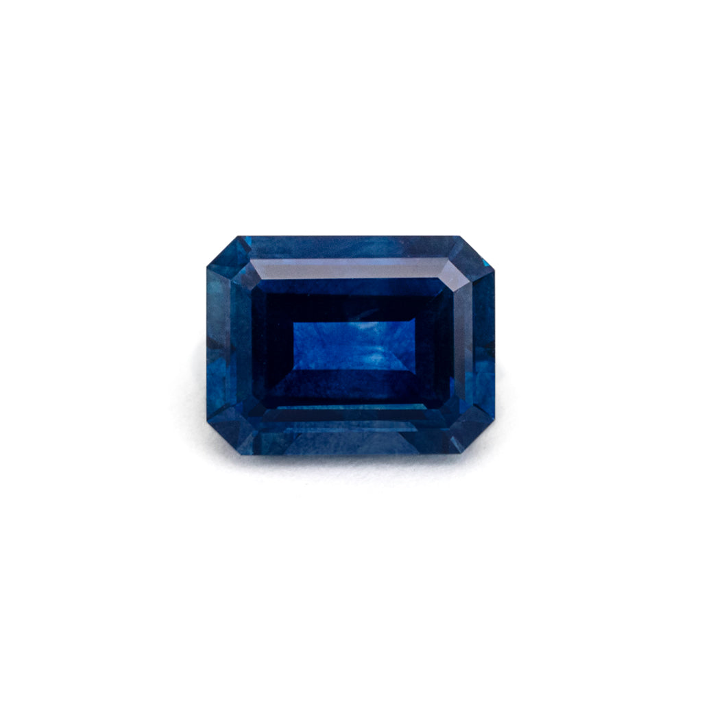 2.06ct Dark Blue Montana Sapphire Emerald Cut – Columbia Gem House