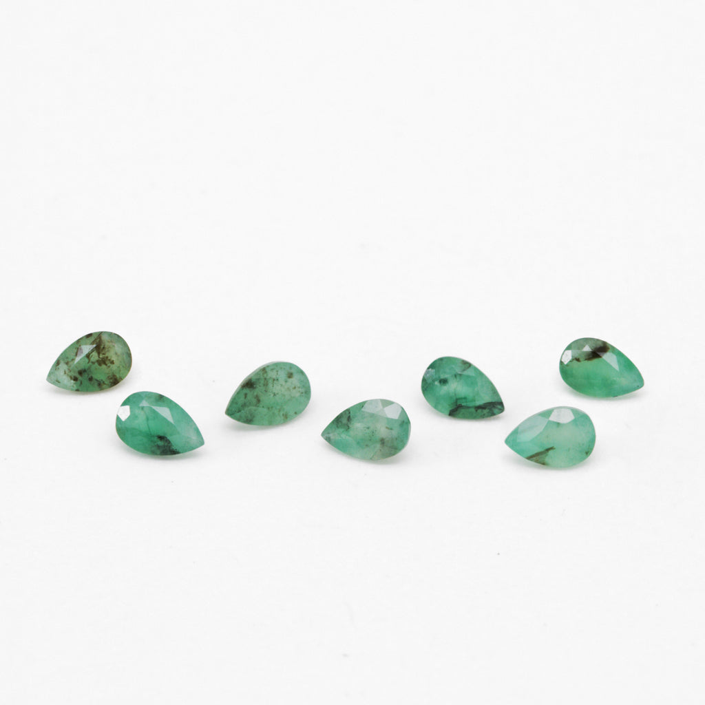 3x2mm B Dark Brazilian Emerald Pears – Columbia Gem House
