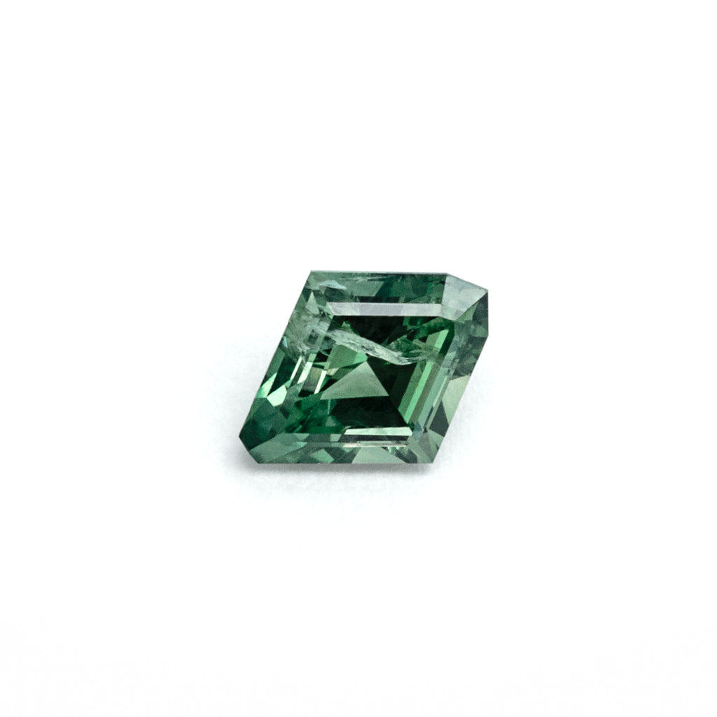 1.12ct Medium Green Montana Sapphire Lozenge Cut – Columbia Gem House