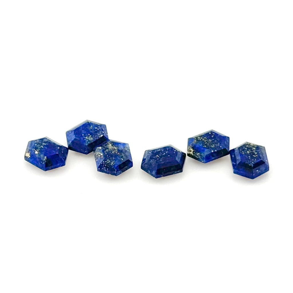 8x6mm Chilean Lapis Hex Tablets™ – Columbia Gem House