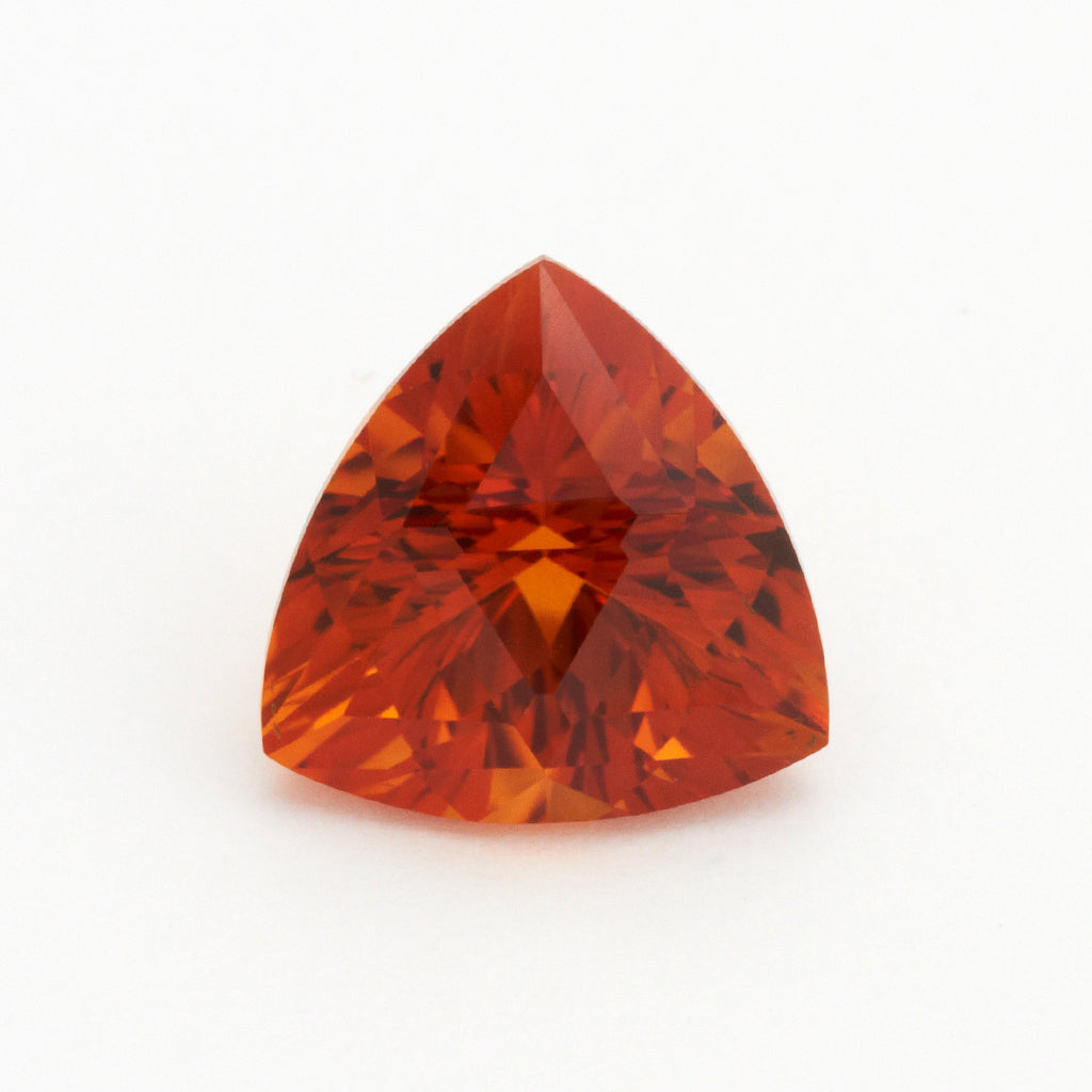 9 to 10mm Fire Citrine® Checkerboard Concave Trillions – Columbia Gem House