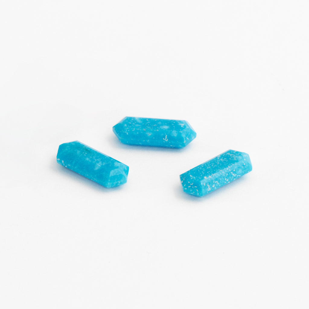 12x5mm Arizona Stabilized Turquoise Elongated Hex Tablets™ – Columbia ...
