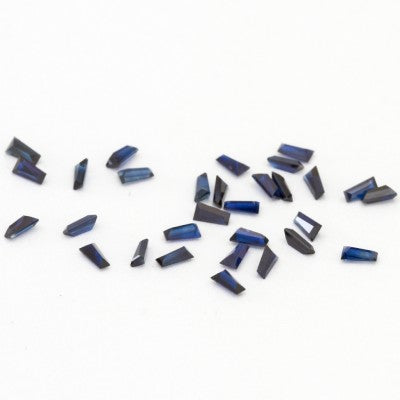 3x1.5x1mm Midnight Blue Australian Sapphire Tapered Baguettes ...