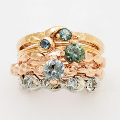 Designers Pick Mixed Gemstone Stacking Rings 023 – Columbia Gem House